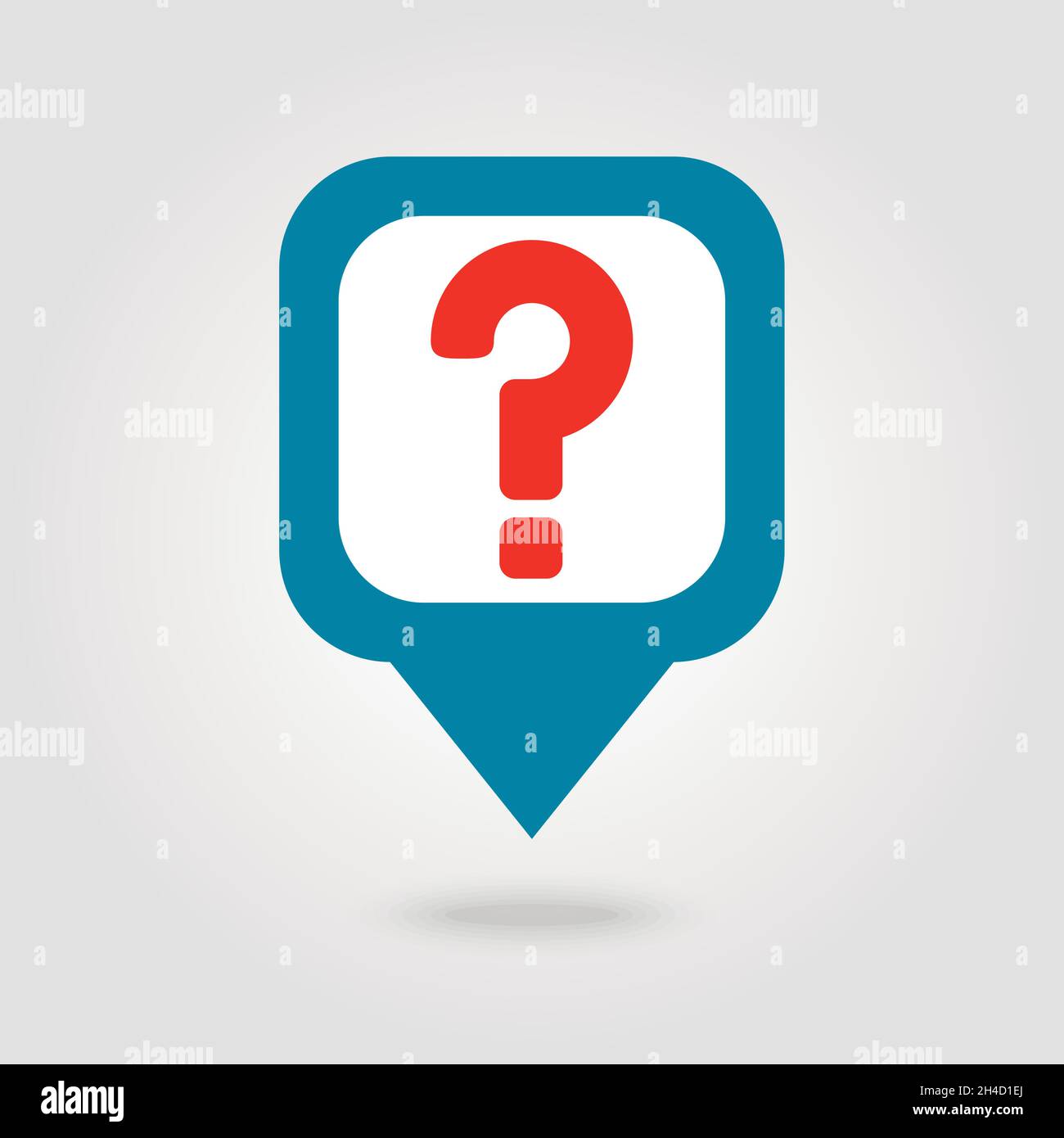 Question mark pin map icon. Map pointer. Map markers. Vector illustration EPS10 Stock Vector ...