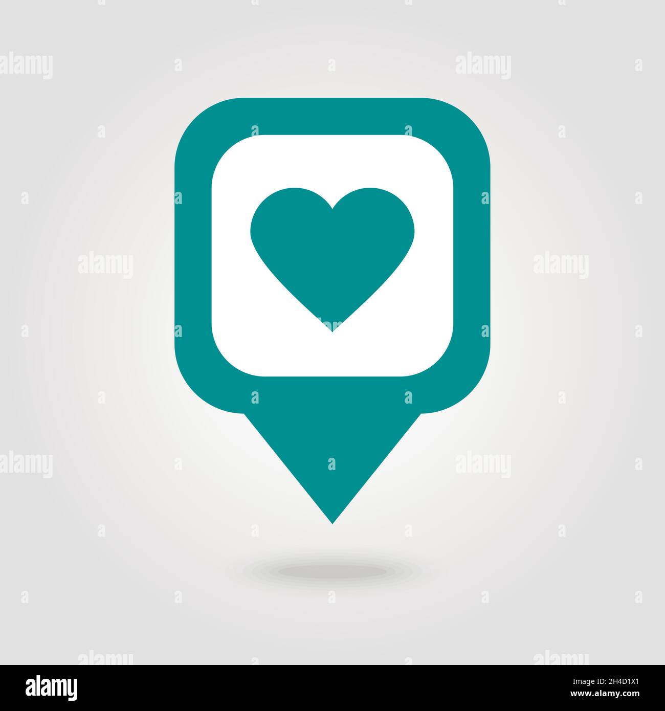 Heart pin map icon. Map pointer. Map markers. Vector illustration EPS10 ...