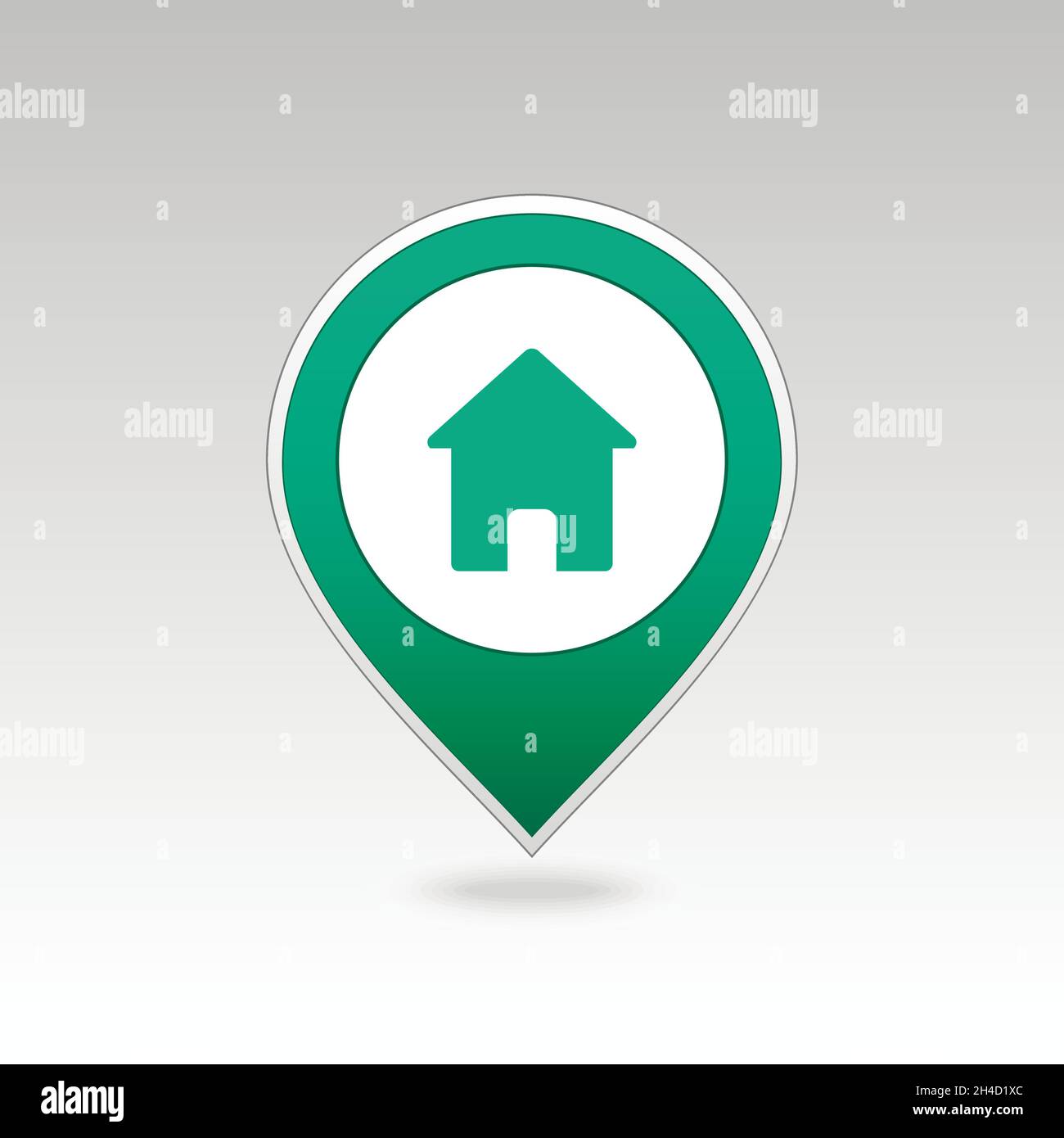 Home pin map icon. Map pointer. Map markers. Vector illustration EPS10 Stock Vector Image & Art ...