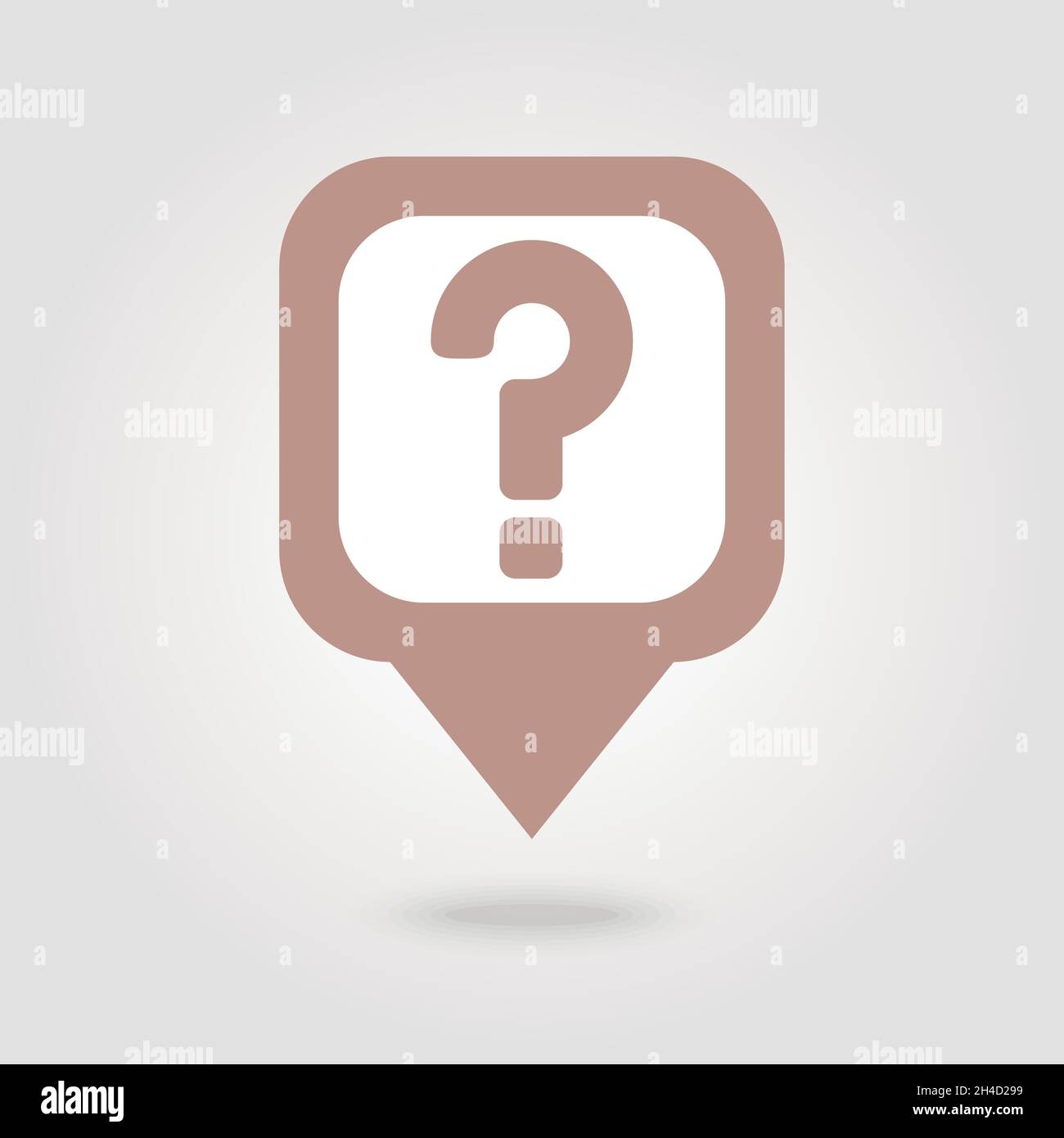 Question mark pin map icon. Map pointer. Map markers. Vector illustration EPS10 Stock Vector ...