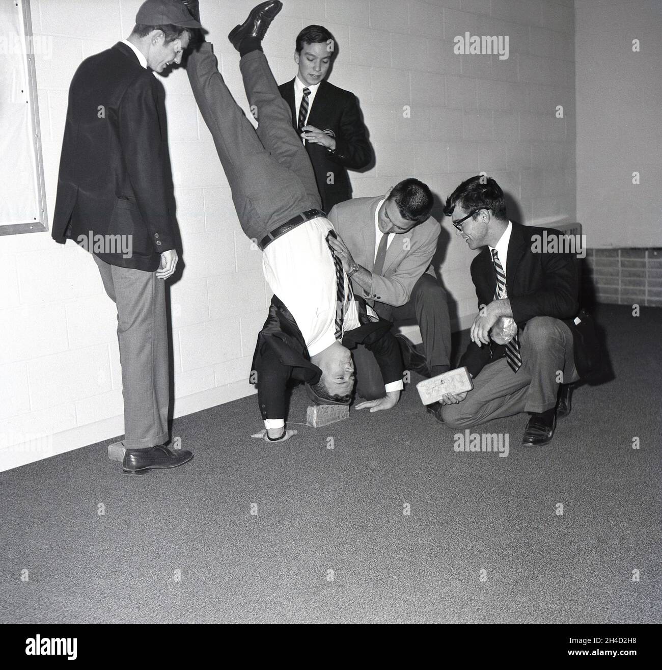 1960s, historical, college antics...supported by other students, a ...