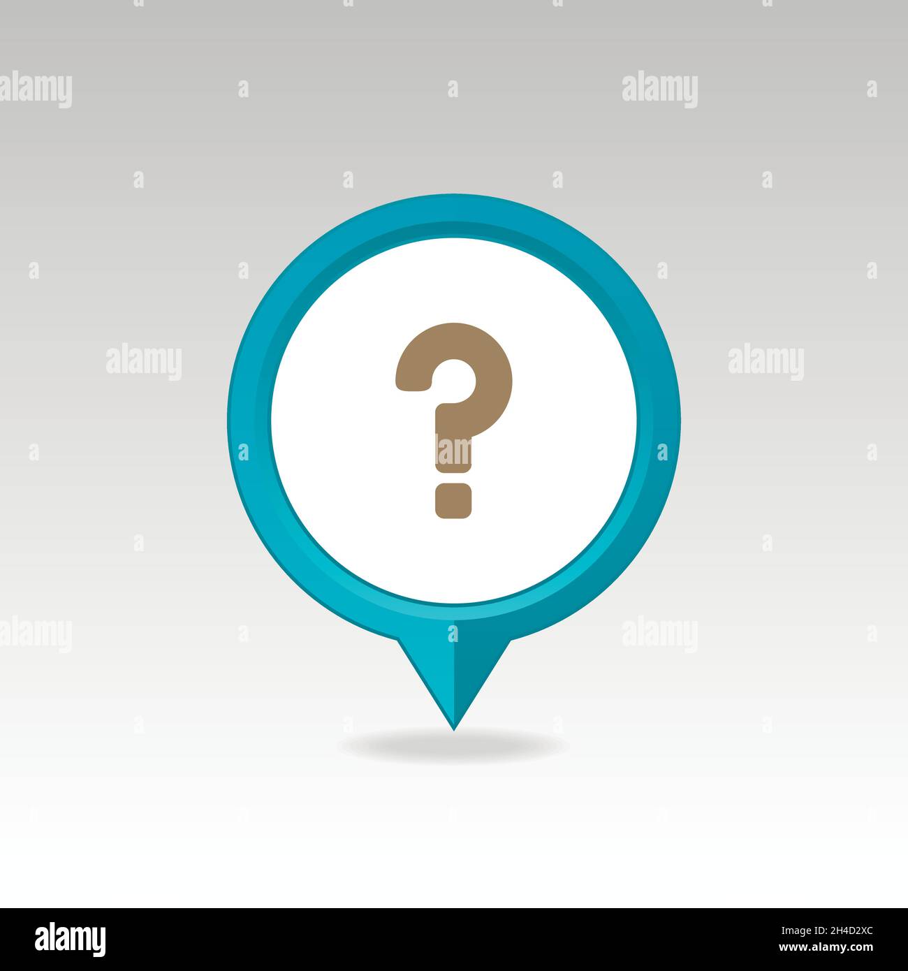 Question mark pin map icon. Map pointer. Map markers. Vector ...