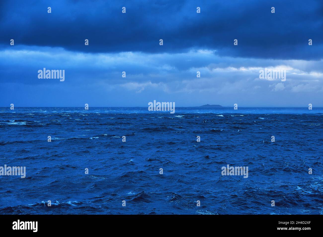 Blue water, blue sky, Norway Stock Photo - Alamy