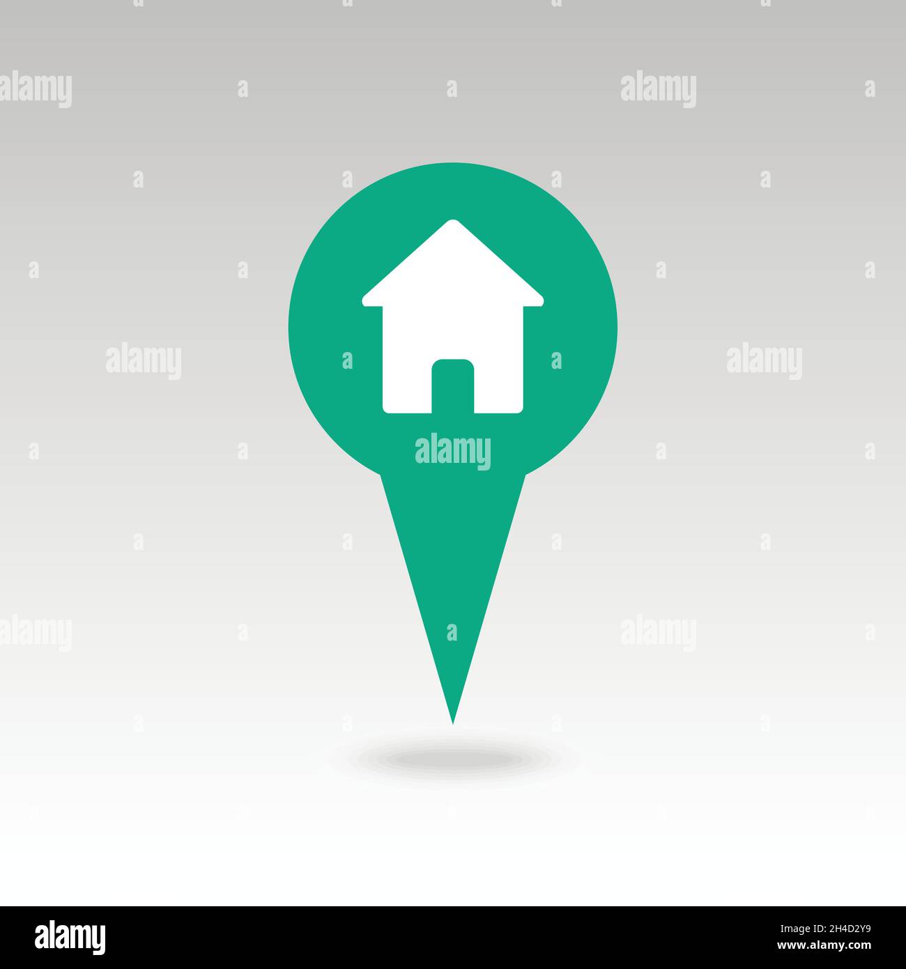 Home pin map icon. Map pointer. Map markers. Vector illustration EPS10 ...