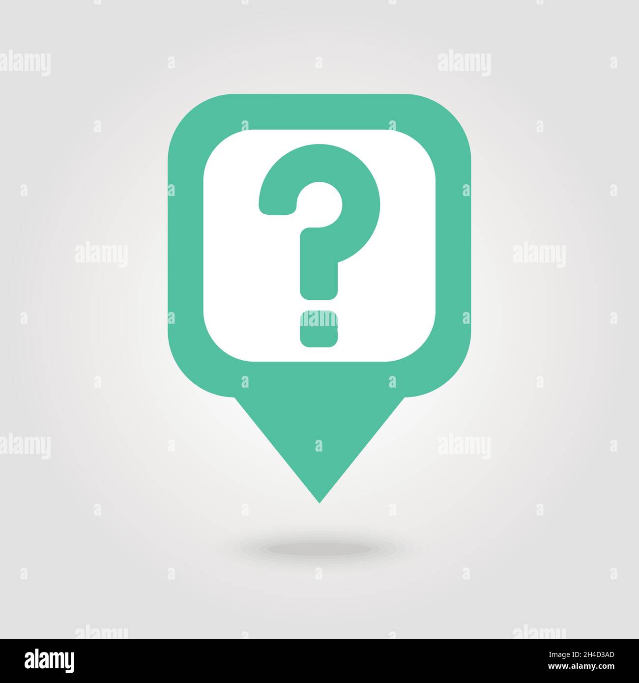 Question mark pin map icon. Map pointer. Map markers. Vector illustration EPS10 Stock Vector ...