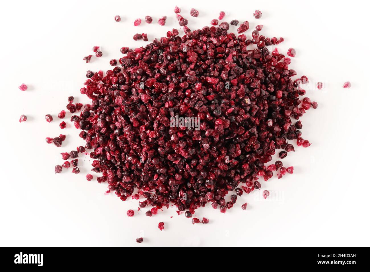 freeze dried granulated blackberry fruit Stock Photo - Alamy