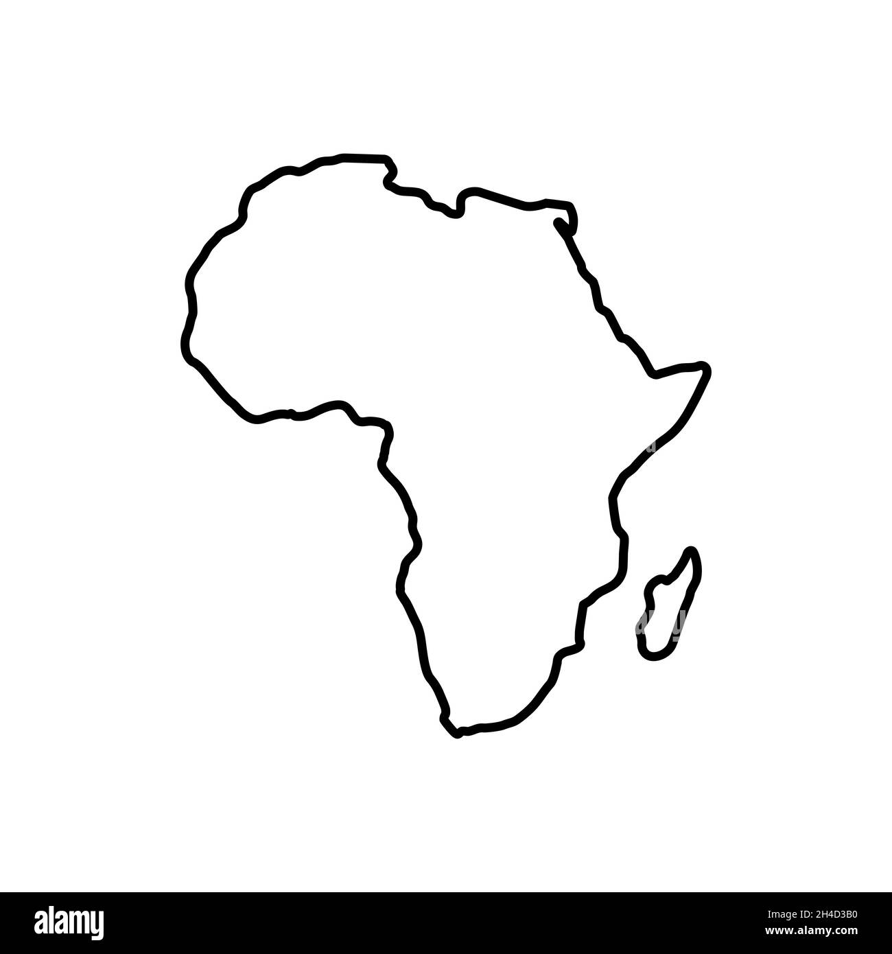 White world map african Stock Vector Images - Alamy