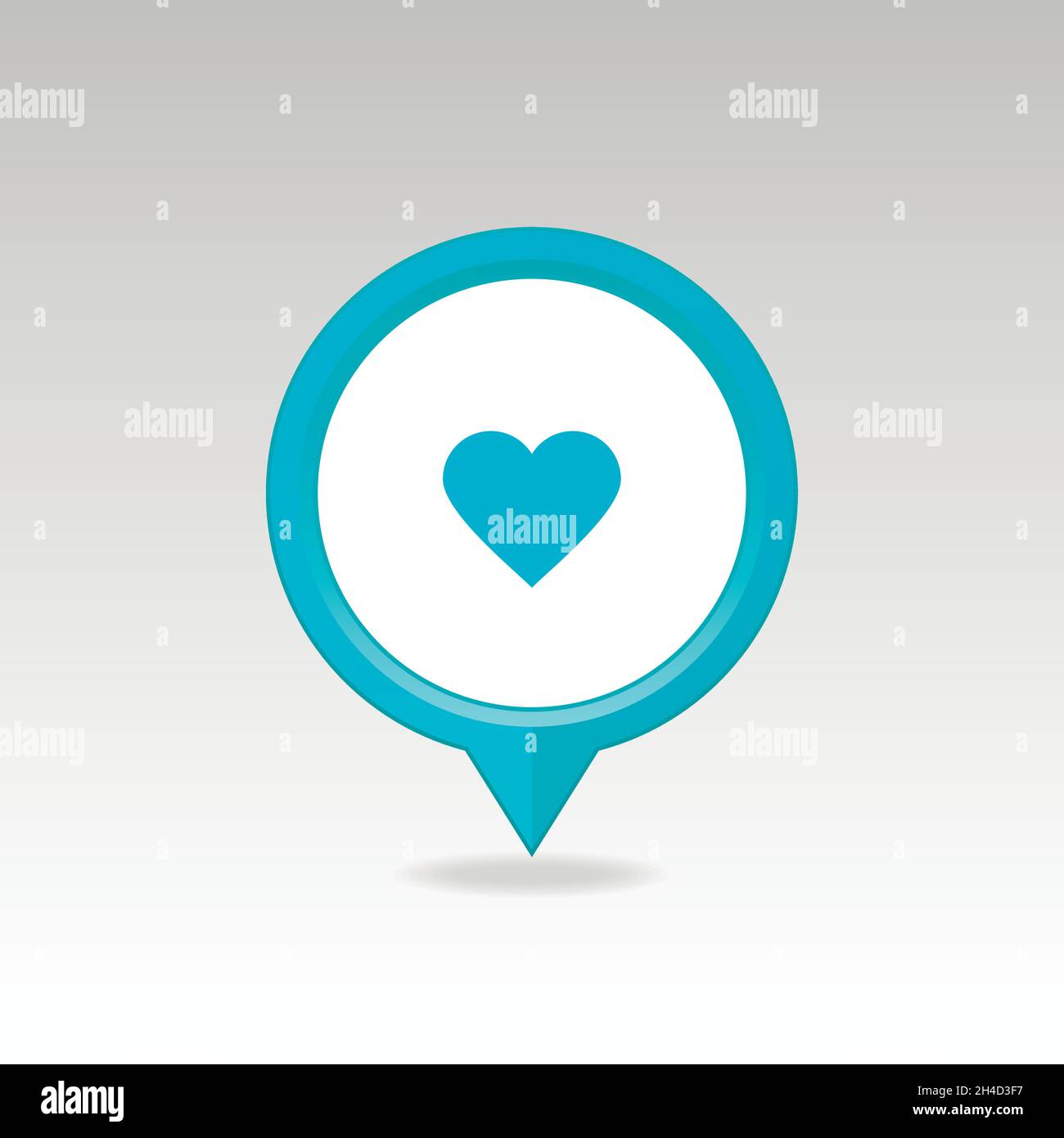 Heart pin map icon. Map pointer. Map markers. Vector illustration EPS10 ...