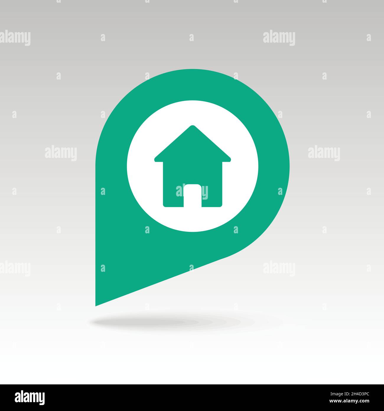 Home pin map icon. Map pointer. Map markers. Vector illustration EPS10 ...