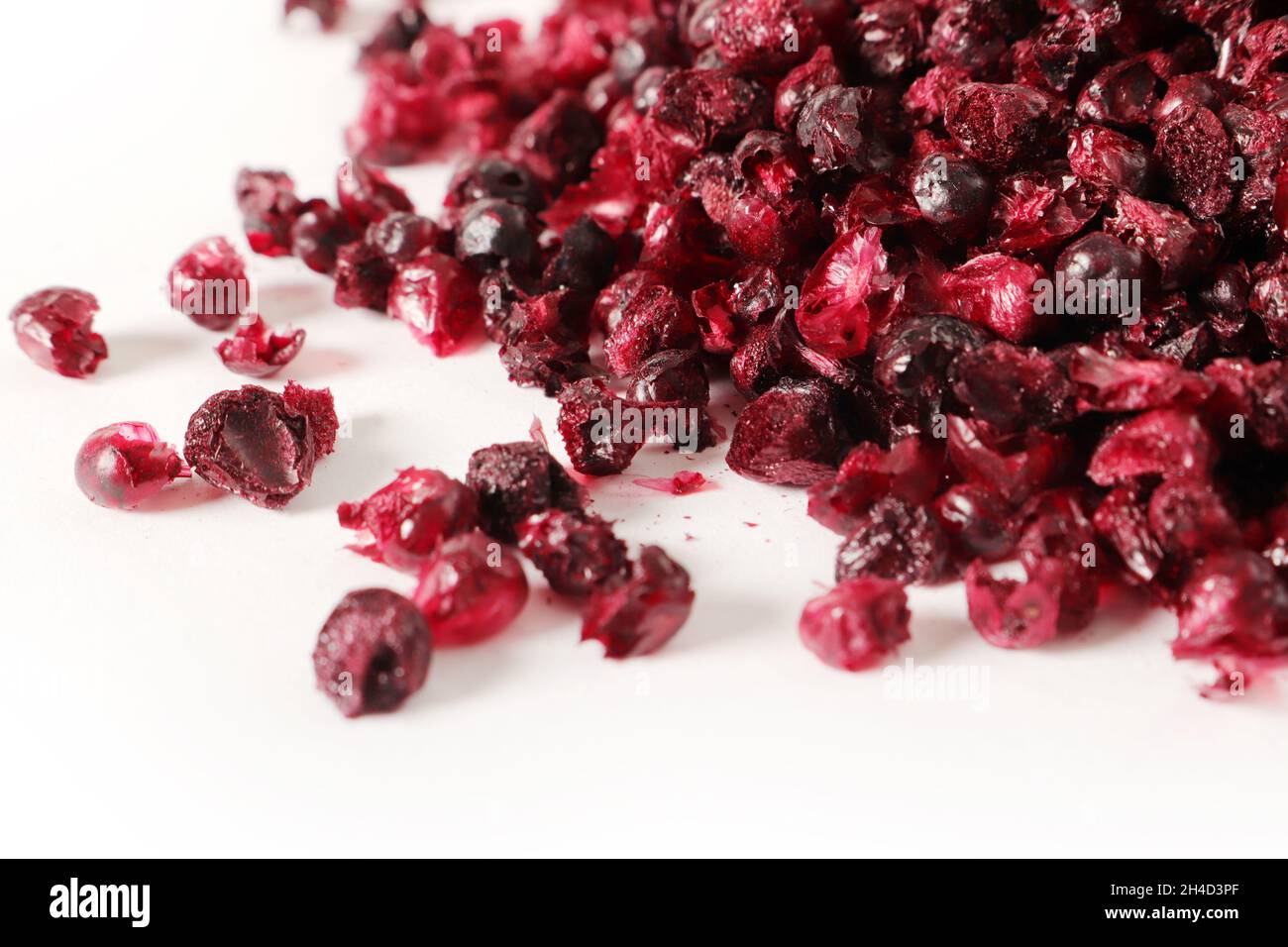 freeze dried granulated blackberry fruit Stock Photo - Alamy