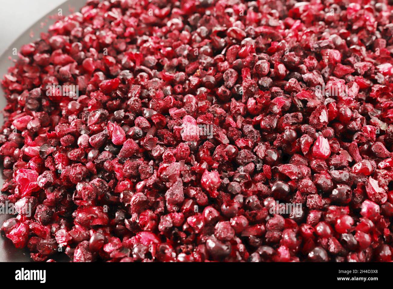 freeze dried granulated blackberry fruit Stock Photo - Alamy