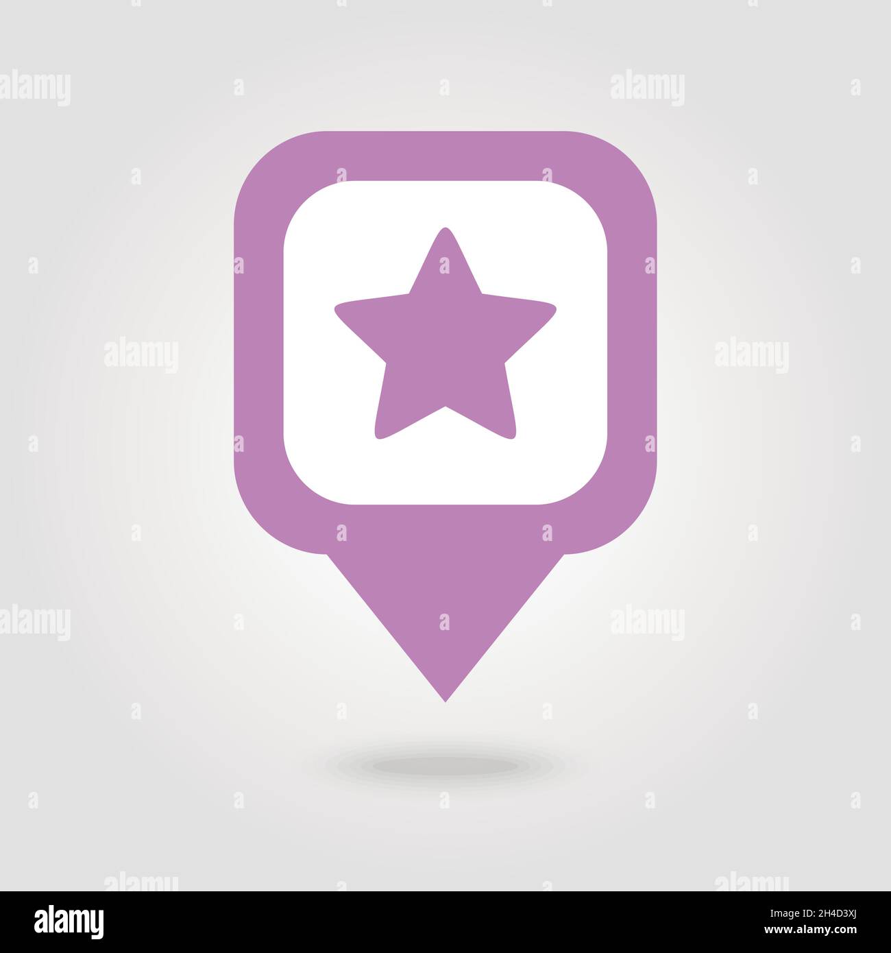Star favorite pin map icon. Map pointer. Map markers. Vector ...