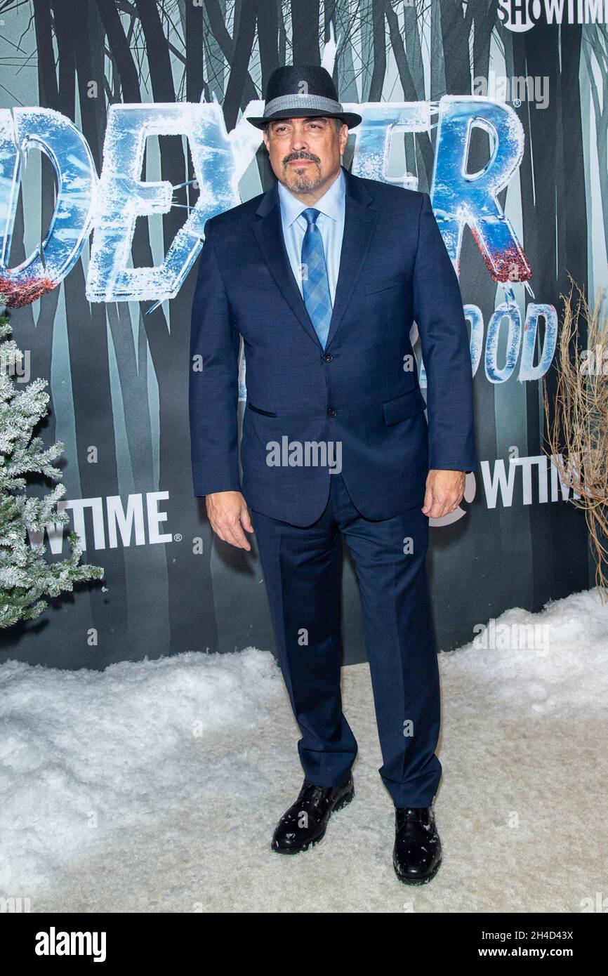 David Zayas attends the world premiere of "Dexter: New Blood" Series at ...