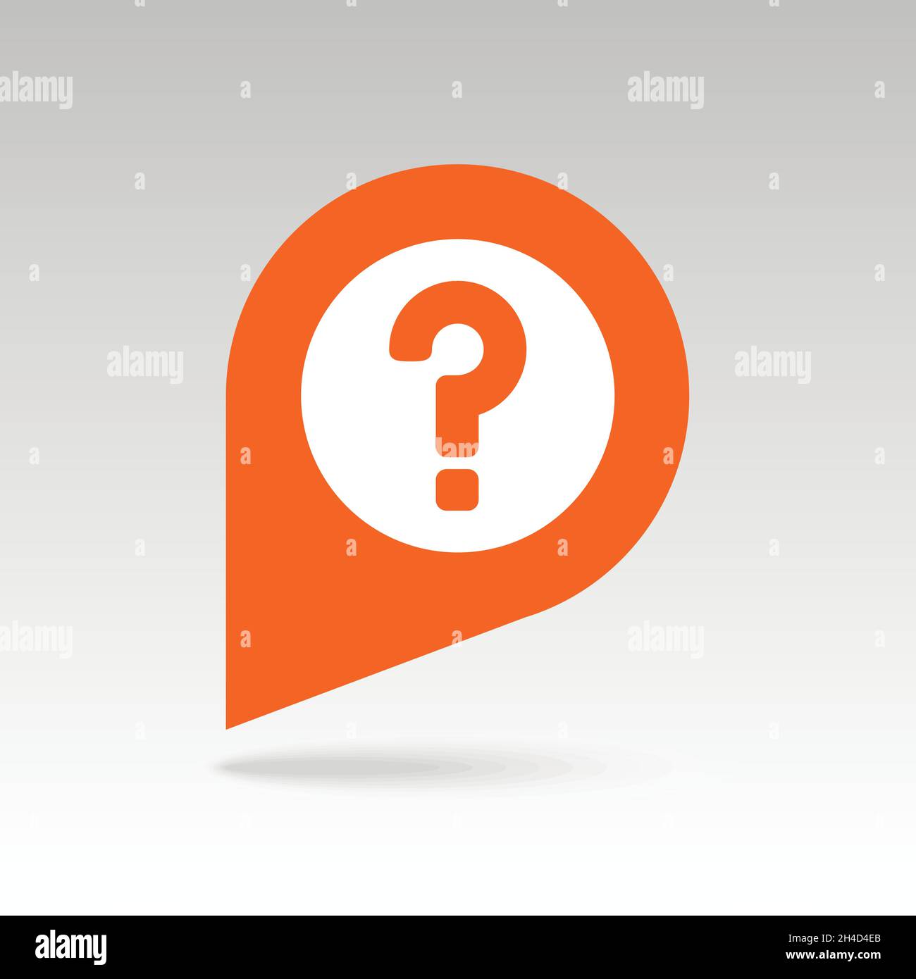 Question mark pin map icon. Map pointer. Map markers. Vector illustration EPS10 Stock Vector ...