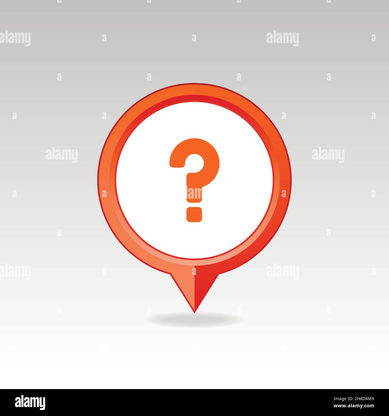 Question mark pin map icon. Map pointer. Map markers. Vector ...