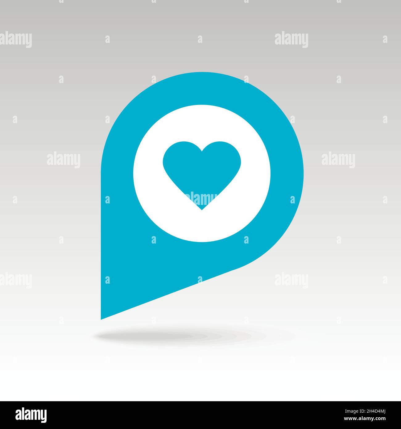 Heart pin map icon. Map pointer. Map markers. Vector illustration EPS10 ...