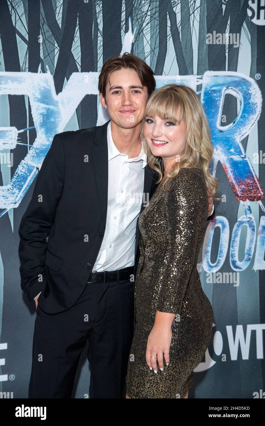 Preston Bailey and Christina Robinson attend the world premiere of ...