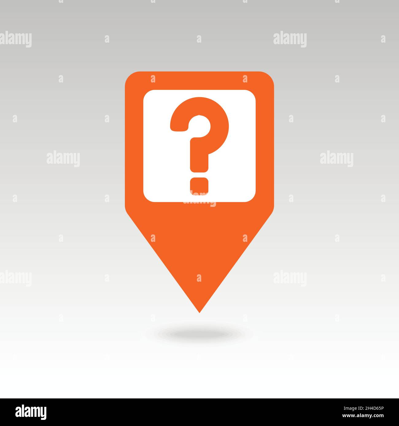 Question mark pin map icon. Map pointer. Map markers. Vector ...