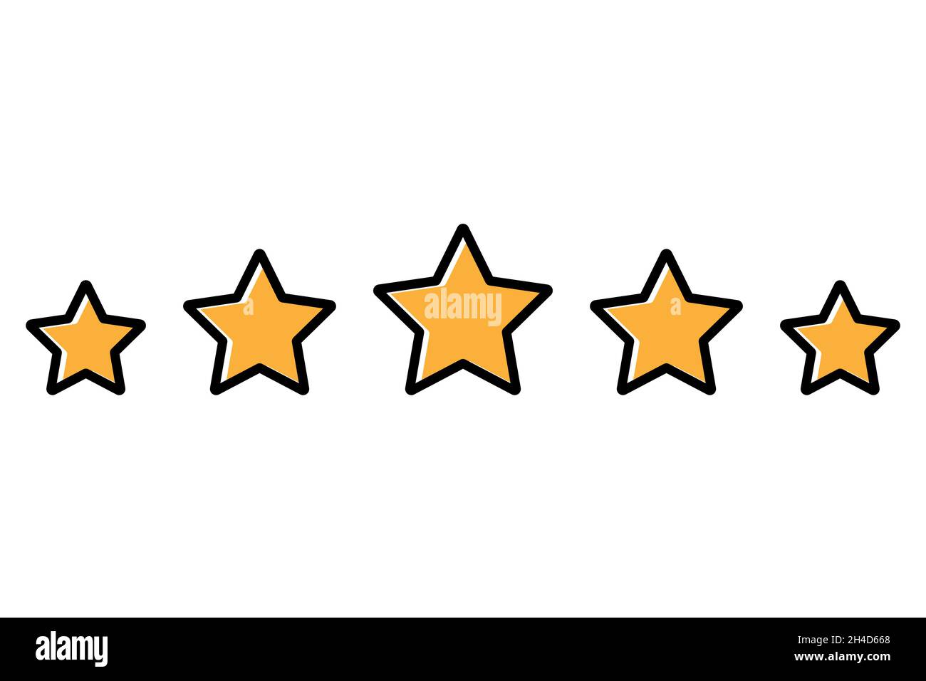Stars icon rating business Cut Out Stock Images & Pictures - Alamy
