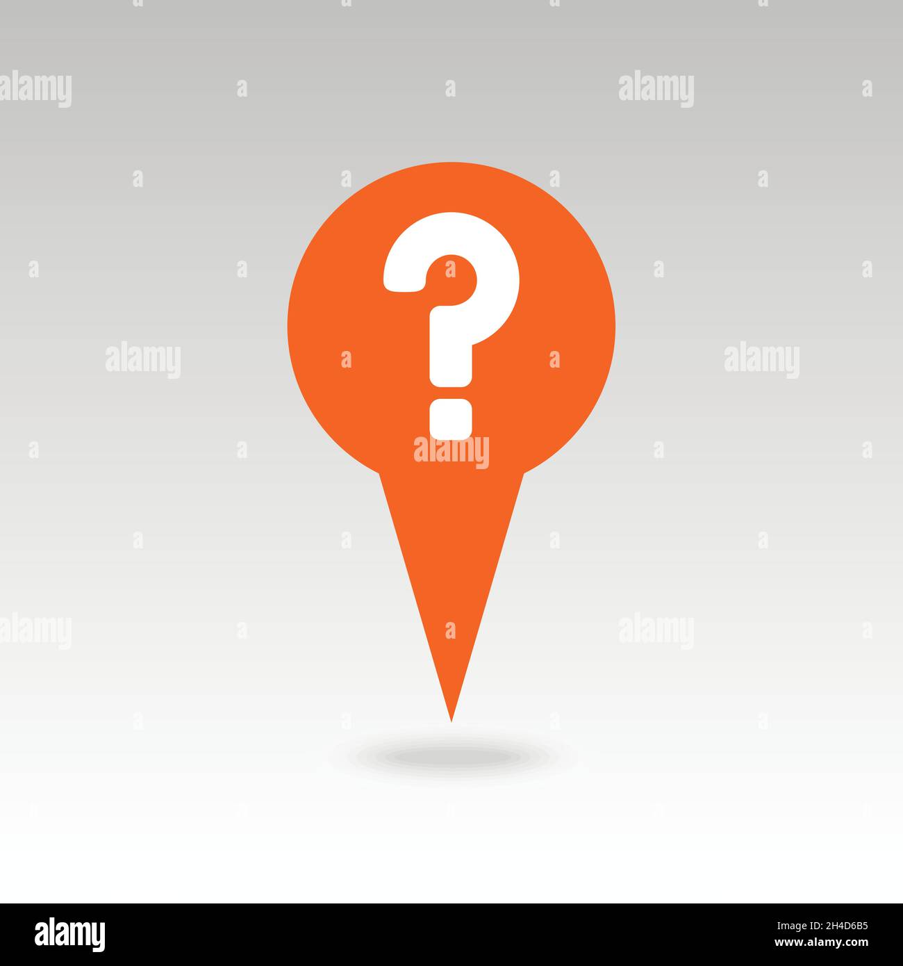 Question mark pin map icon. Map pointer. Map markers. Vector ...