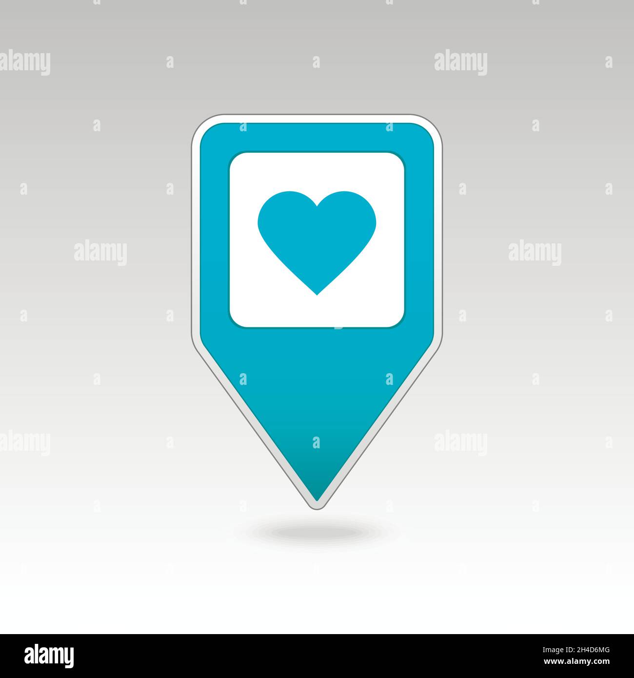 Heart pin map icon. Map pointer. Map markers. Vector illustration EPS10 ...