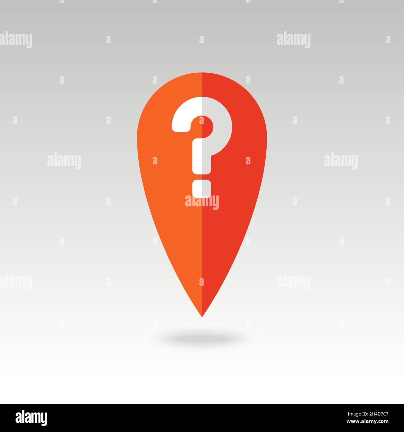 Question mark pin map icon. Map pointer. Map markers. Vector illustration EPS10 Stock Vector ...