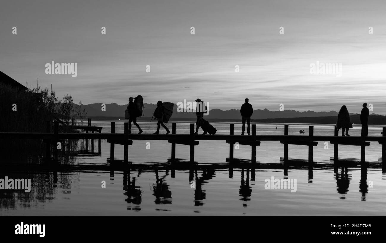 Steg village Black and White Stock Photos & Images - Alamy