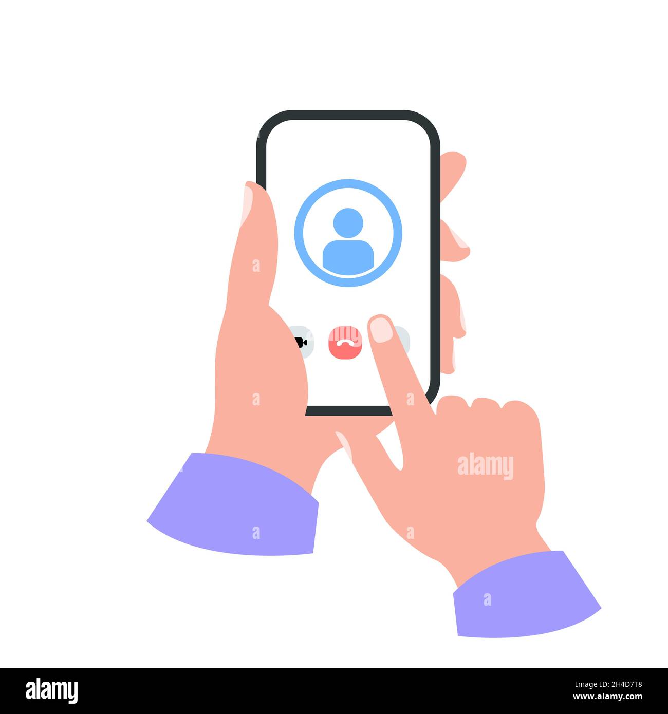 Video call happy young Cut Out Stock Images & Pictures - Alamy