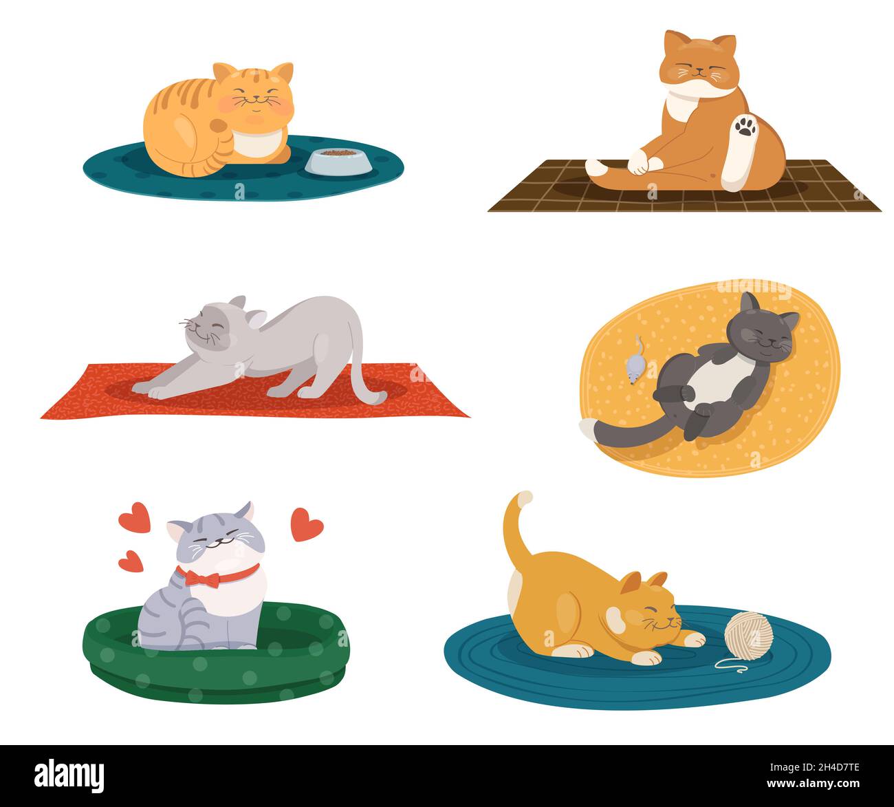 Cat Mat Cartoon at Alyssa Corrie blog