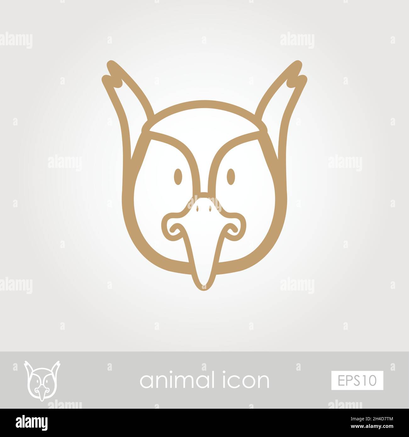 Pheasant icon. Animal head vector illustration, eps 10 Stock Vector ...