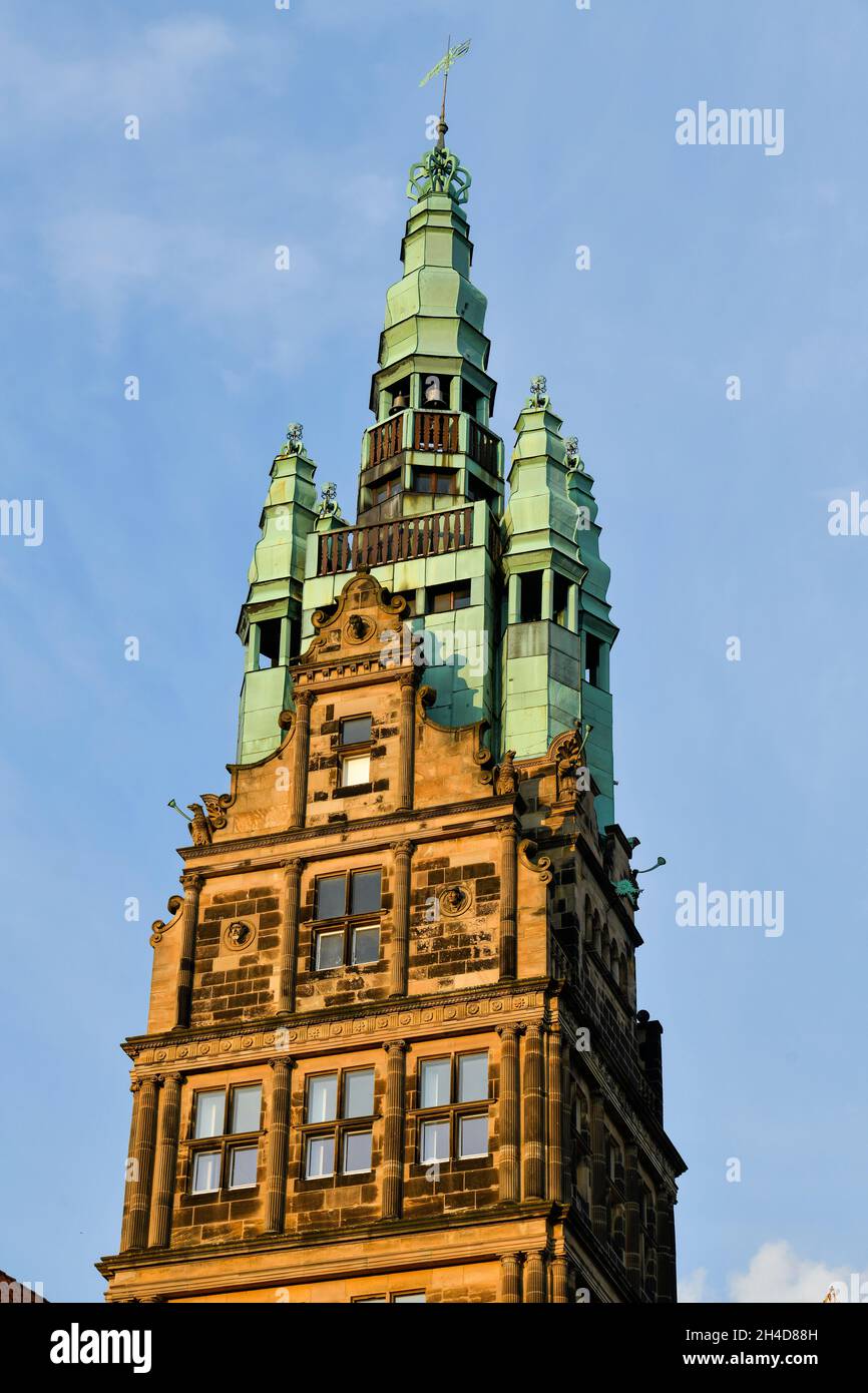 Stadthausturm, Prinzipalmarkt, Münster, Nordrhein-Westfalen ...