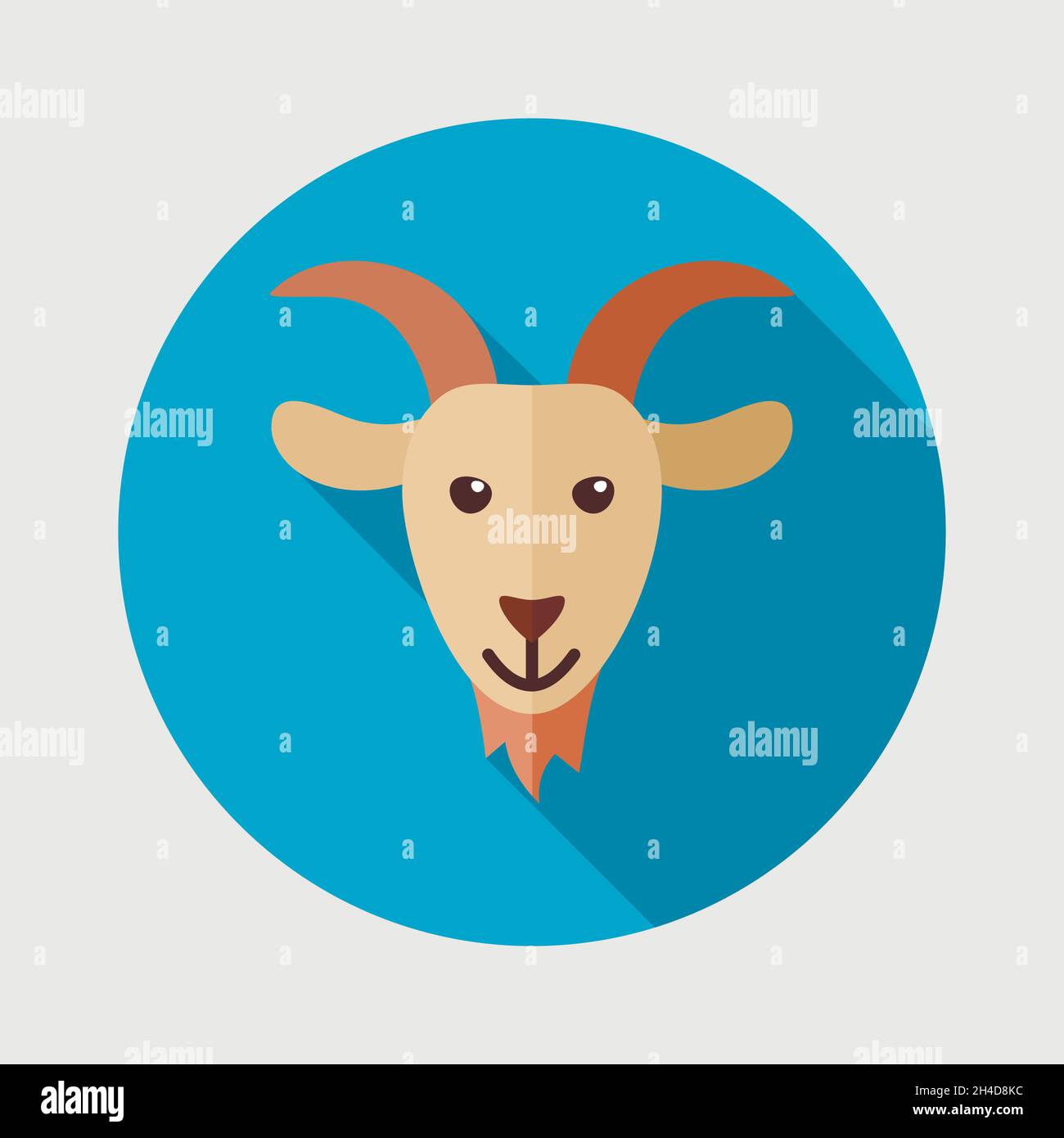 Shadow farm goat Stock Vector Images - Alamy