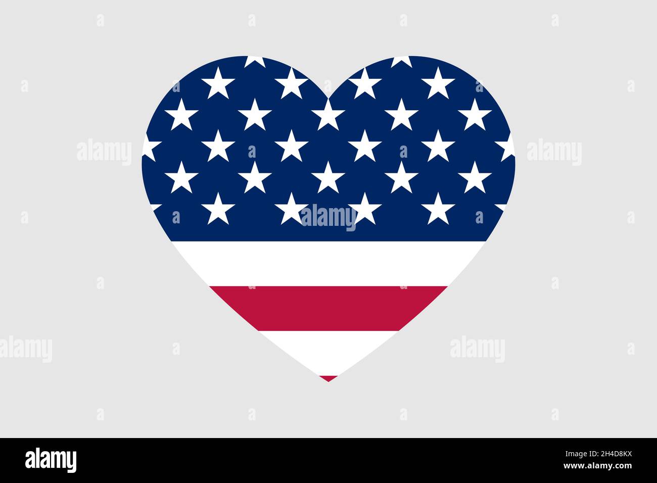Heart american national flag Stock Vector Images - Alamy