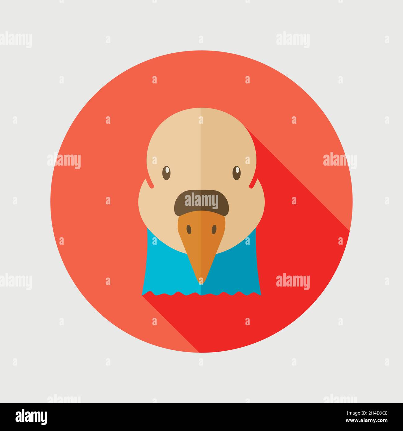 Dove flat icon. Animal head vector symbol eps 10 Stock Vector Image ...