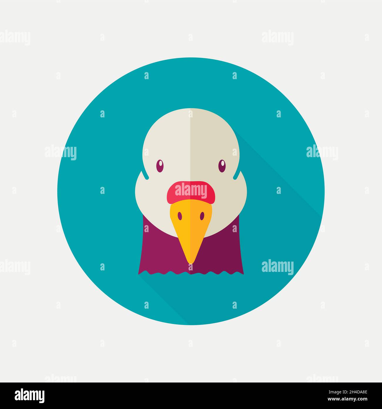 Dove flat icon. Animal head vector symbol eps 10 Stock Vector Image ...