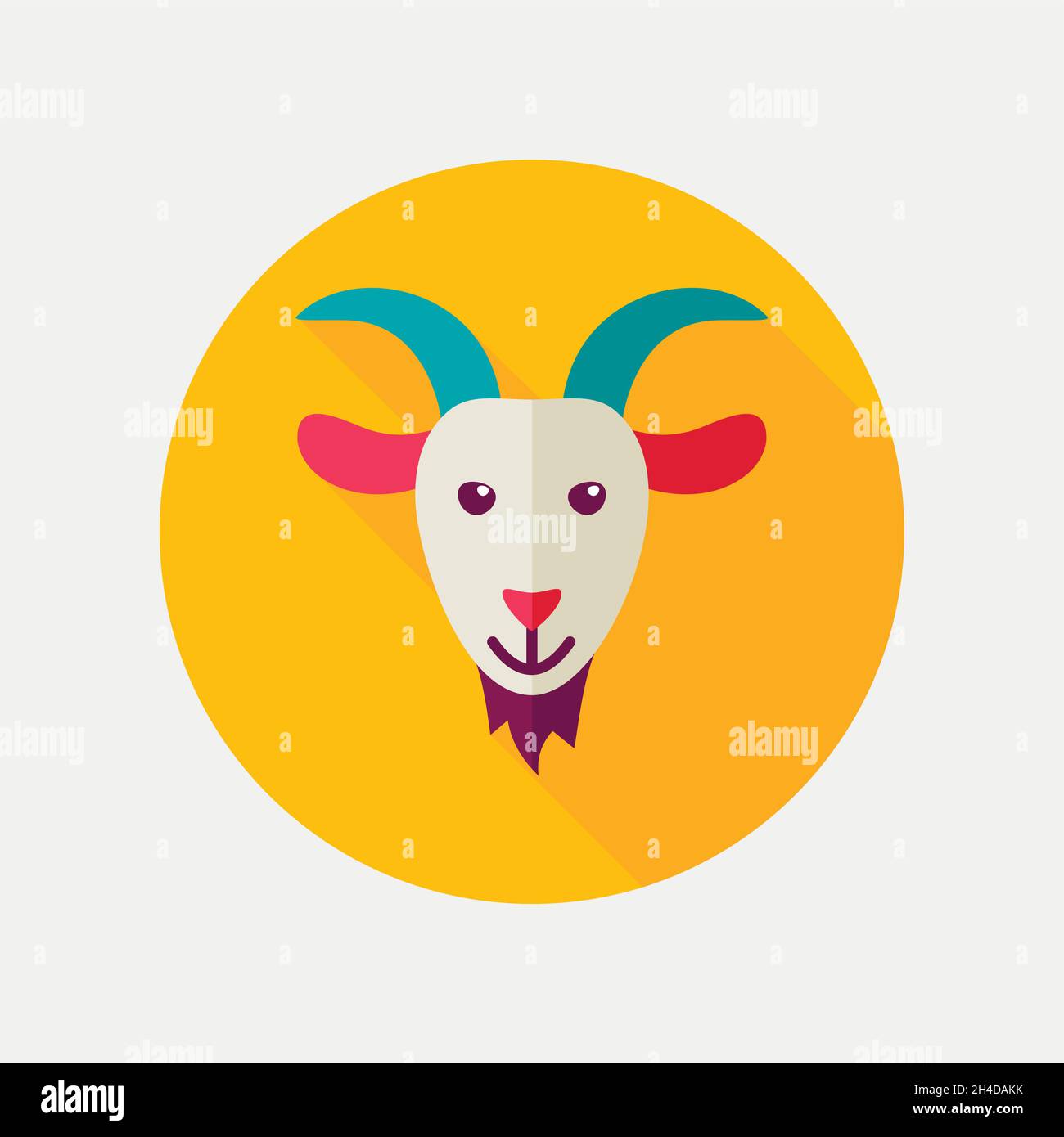 Long goat Stock Vector Images - Alamy