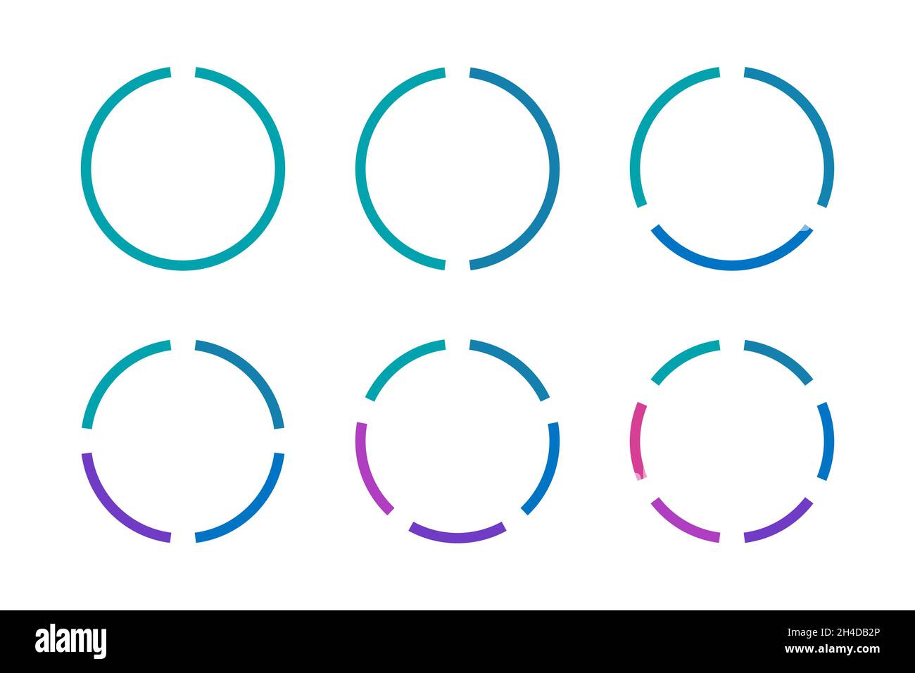 Infographics circles icon set. Business concept Stock Vector Image ...