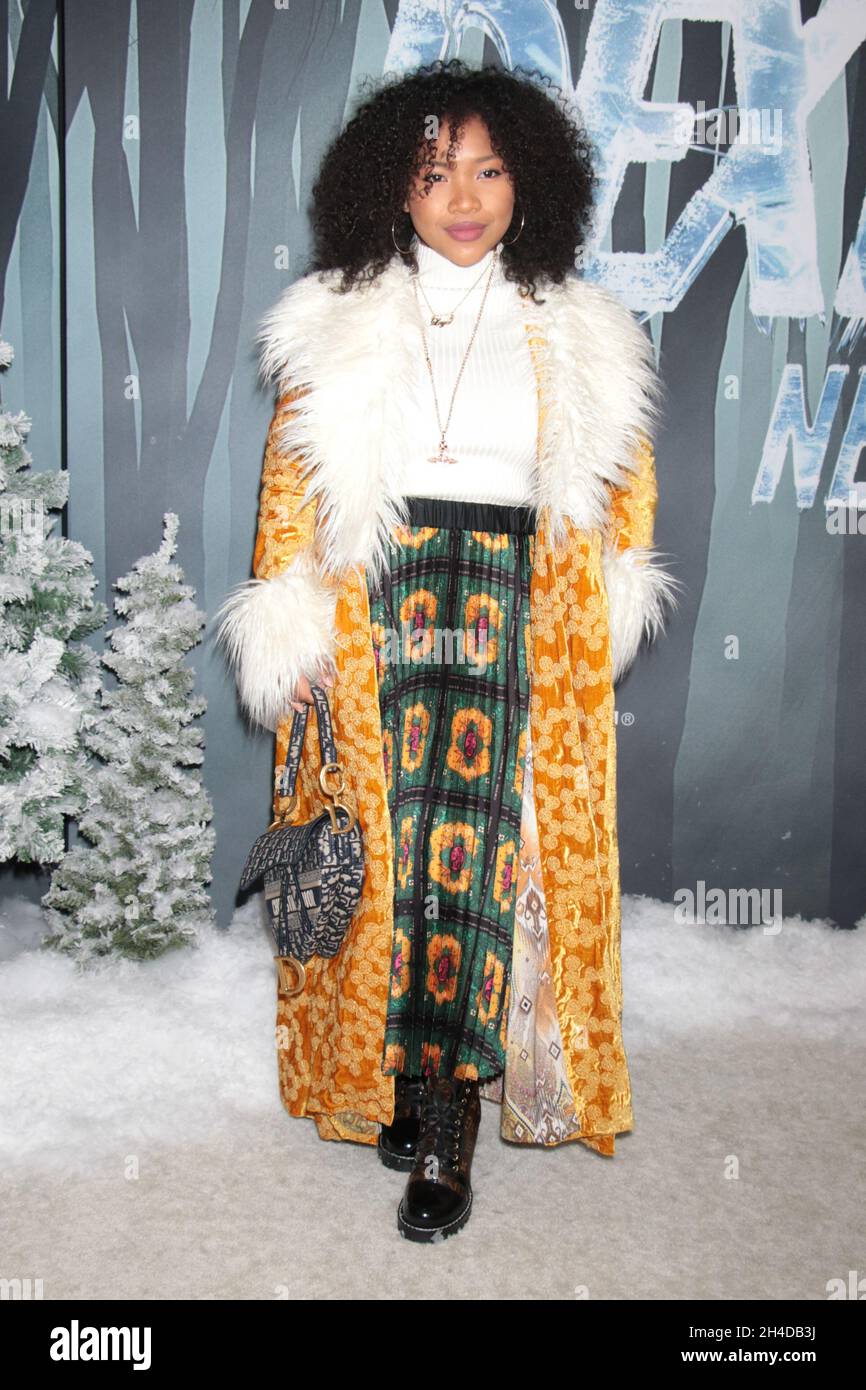 New York, NY, USA. 1st Nov, 2021. Laya DeLeon Hayes at the world ...