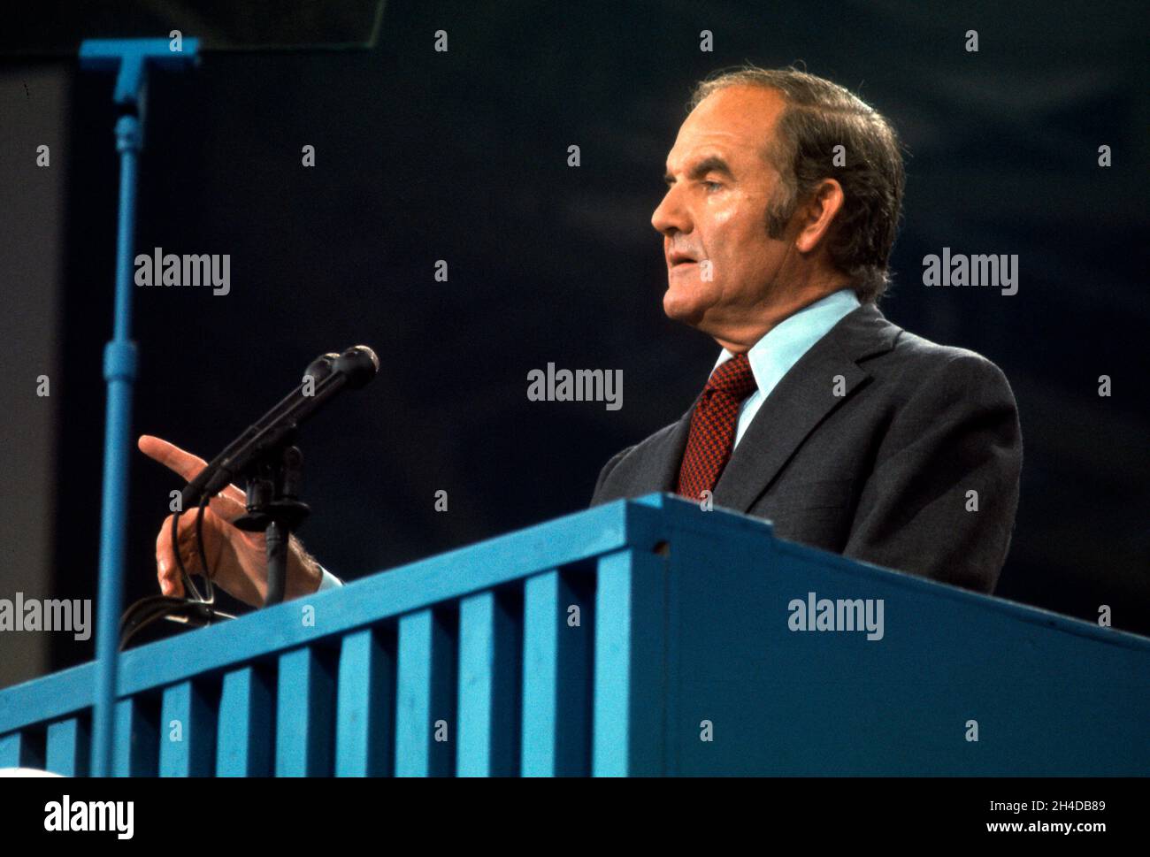 United States Senator George McGovern (Democrat of South Dakota, the ...