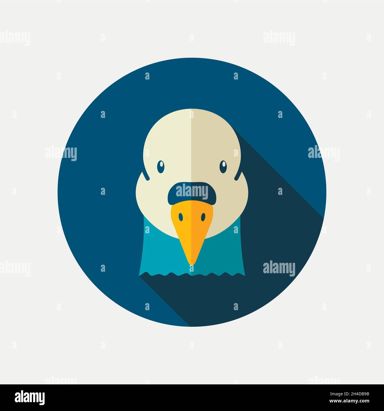 Dove flat icon. Animal head vector symbol eps 10 Stock Vector Image ...