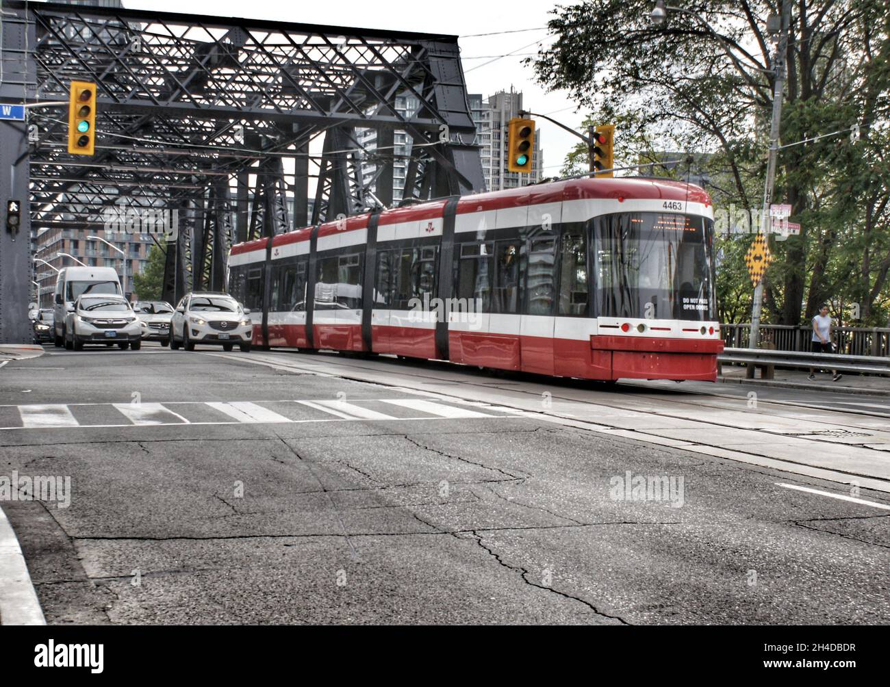 Red tramcar hi-res stock photography and images - Alamy
