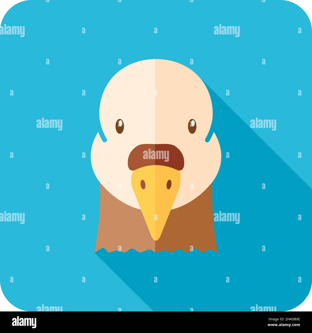 Dove flat icon. Animal head vector symbol eps 10 Stock Vector Image ...