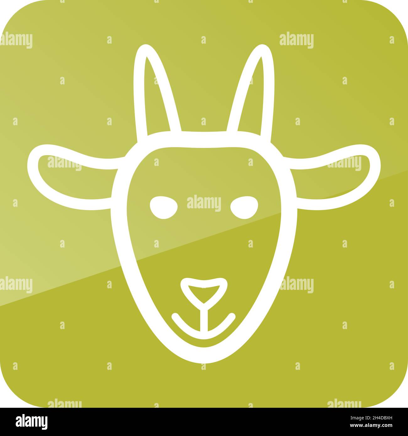 Goat icon. Farm animal vector illustration, eps 10 Stock Vector Image ...