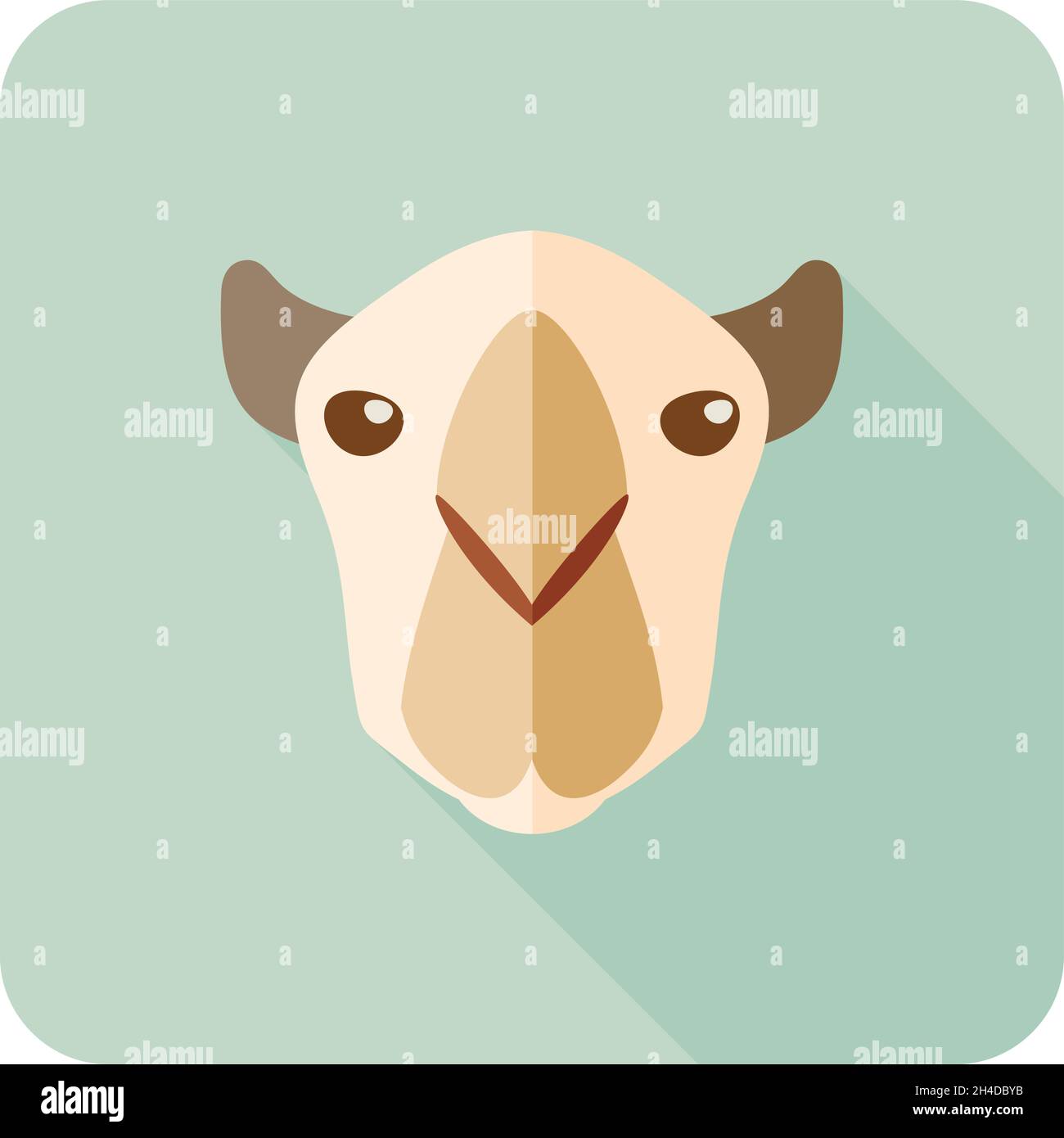 Camel flat icon. Animal head vector symbol eps 10 Stock Vector Image ...