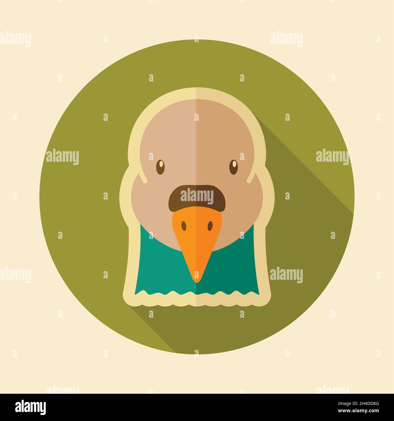 Dove flat icon. Animal head vector symbol eps 10 Stock Vector Image ...