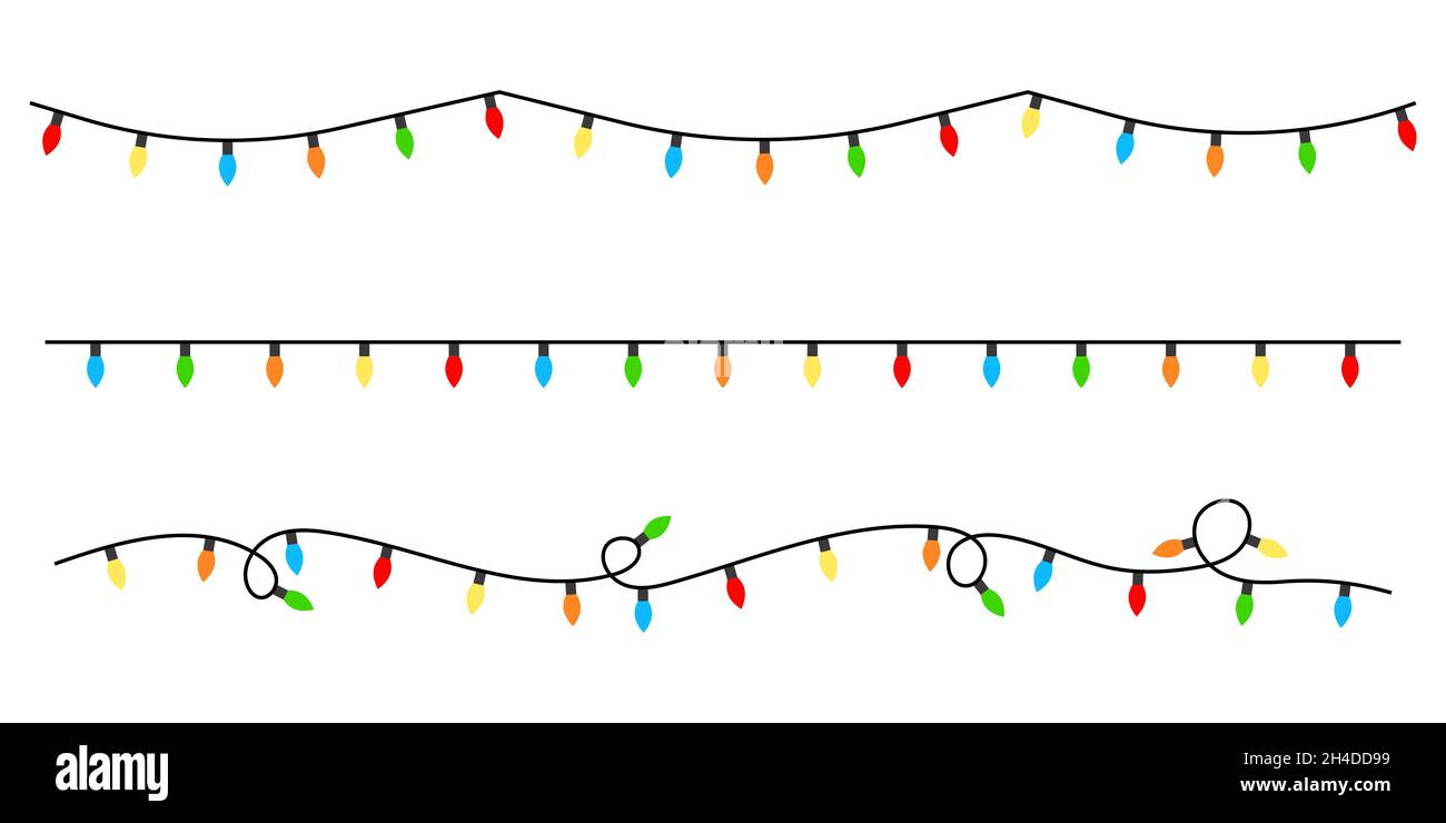 Christmas pattern lights Stock Vector Images - Alamy