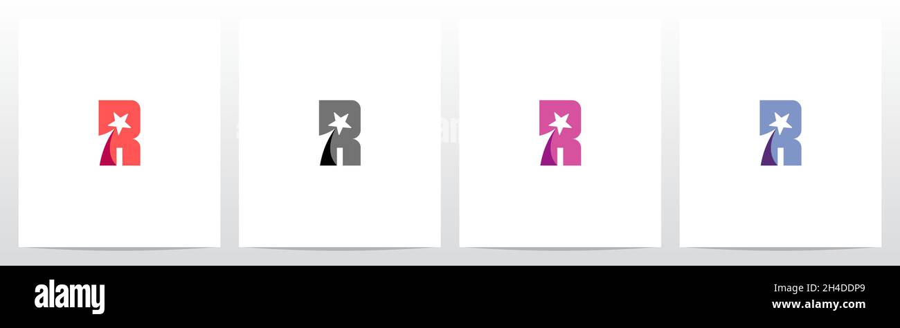 Initial r star logo hi-res stock photography and images - Alamy