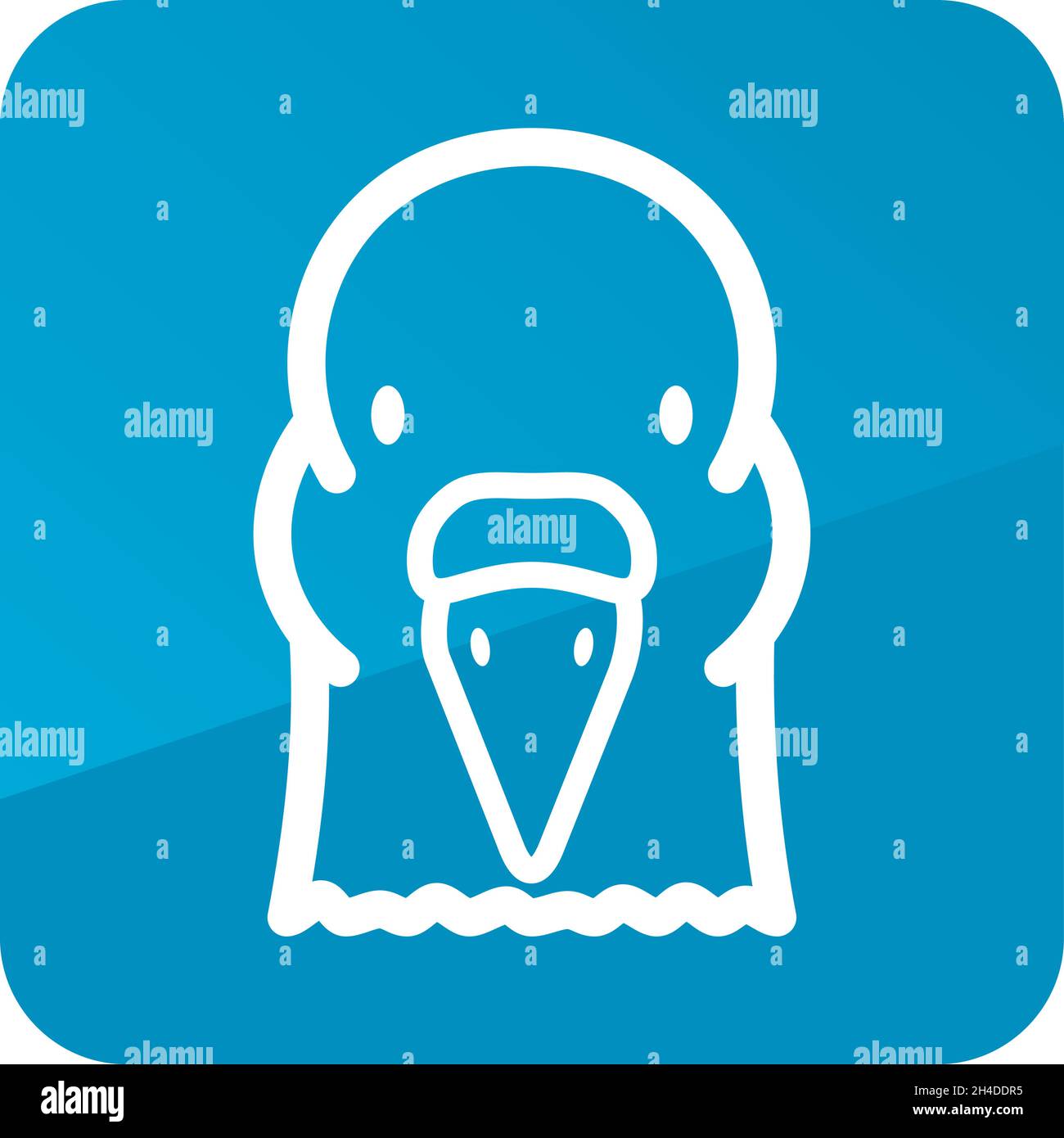 Dove icon. Animal head vector symbol eps 10 Stock Vector Image & Art ...