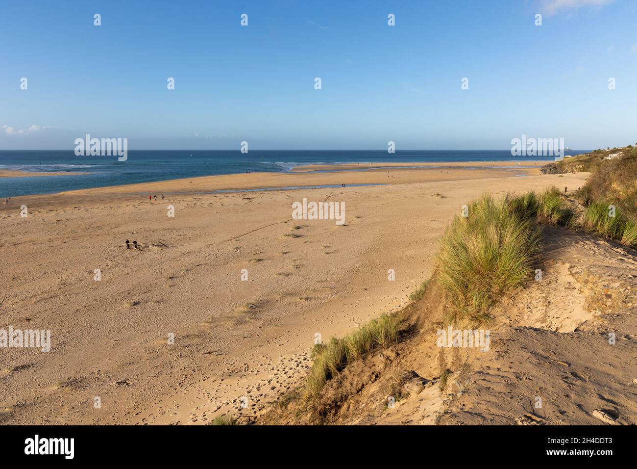 Hayle Beach Cornwall England, 3 miles of beautiful sandy beaches Stock ...