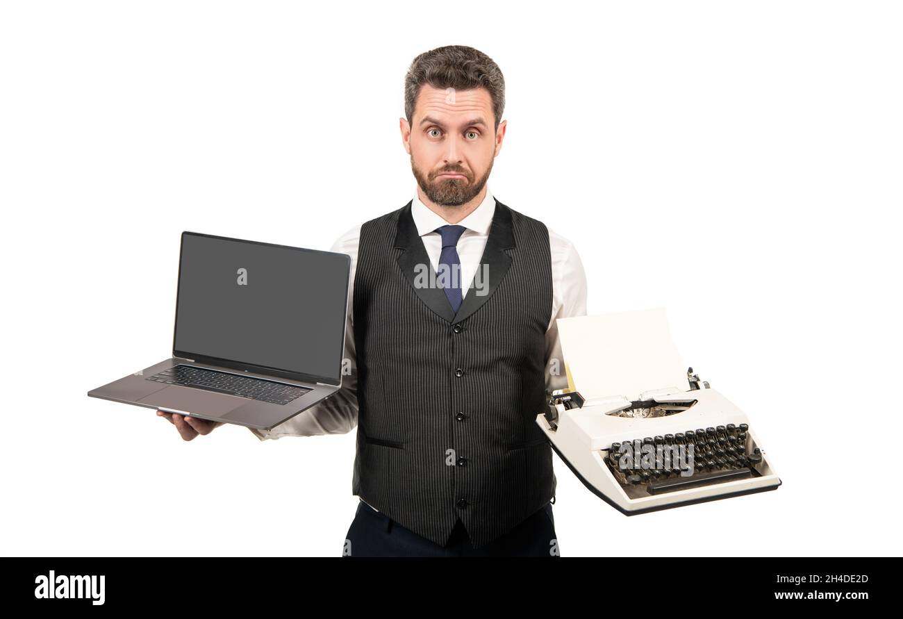 Old man confused computer hi-res stock photography and images - Alamy